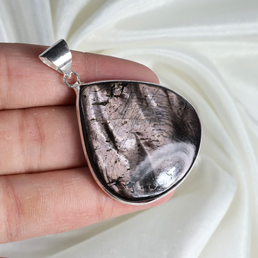 Amazing Hypersthene Pendant, 925 Sterling Silver Pendant, Hypersthene ...