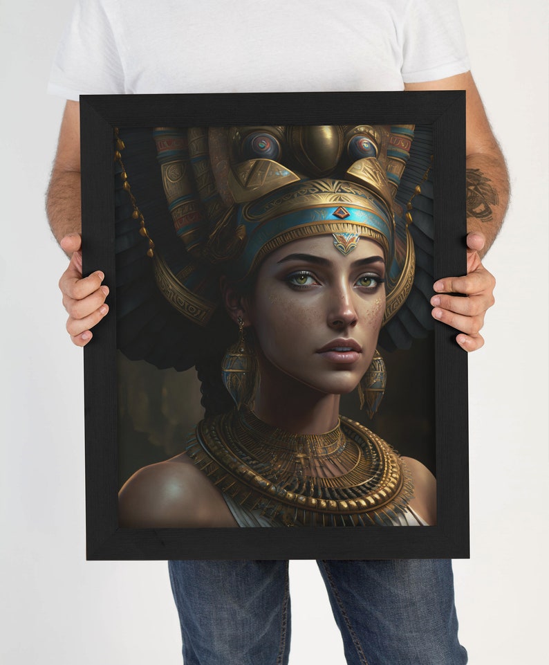 Ancient Egyptian Goddess Digital Art Print Wall Art AI Generated Aiart ...