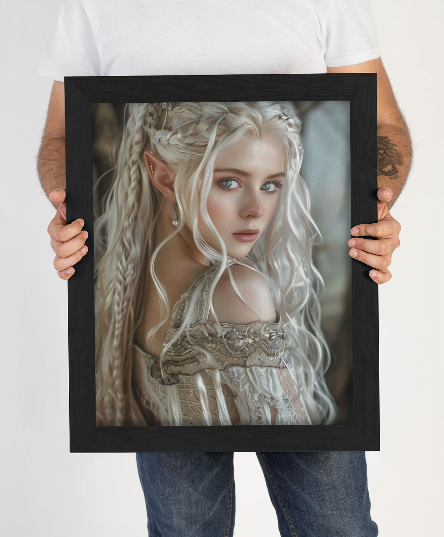 Elven Princess Digital Art Print Wall Art AI Generated Aiart Digital ...