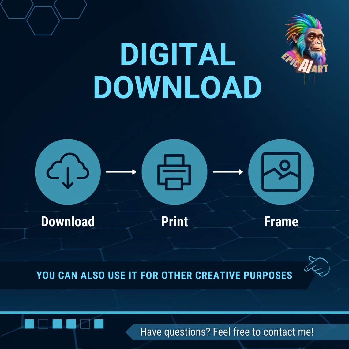 Ancient Egyptian Goddess Digital Art Print Wall Art AI Generated Aiart ...