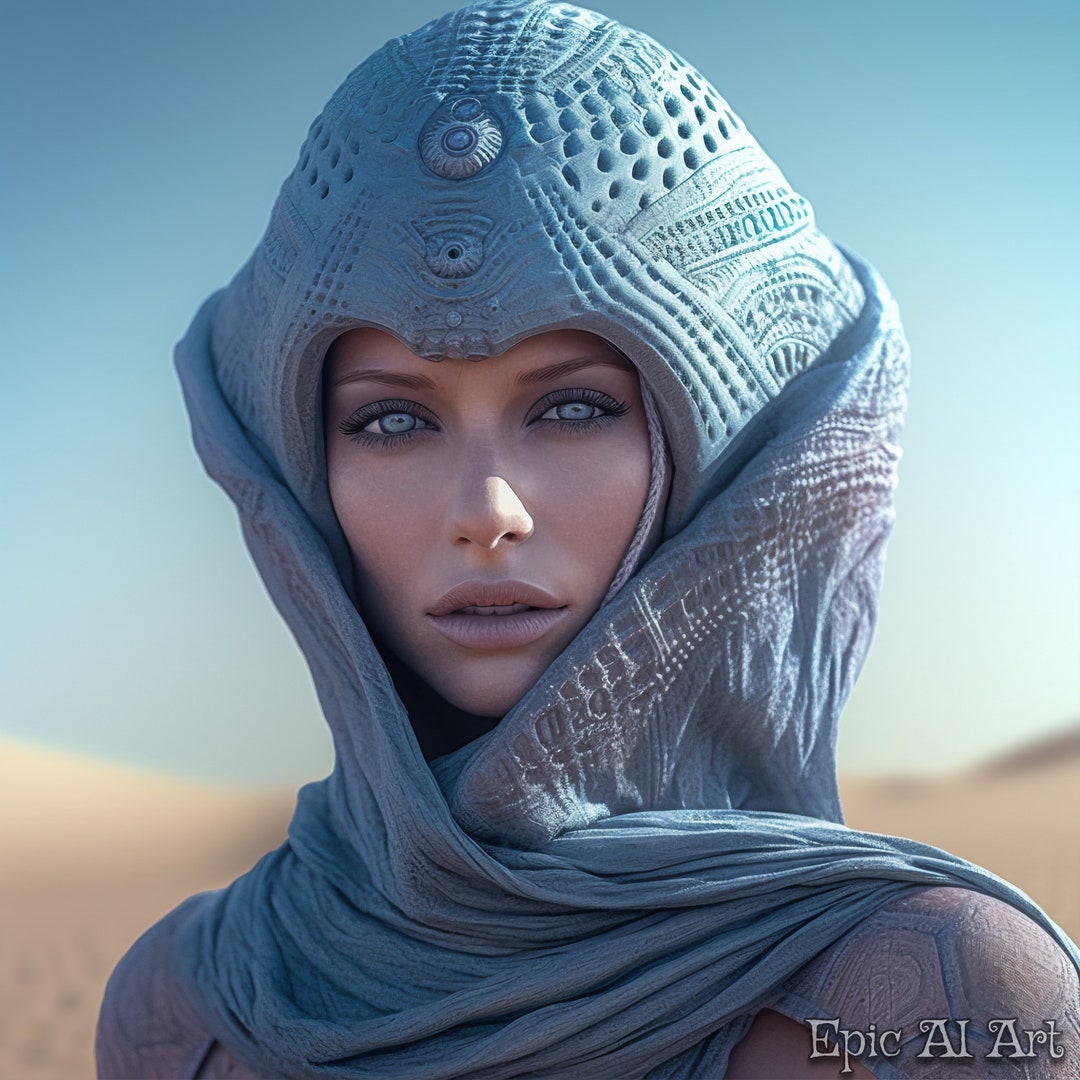 Alien Woman Fantasy Portrait Art Printable Aiart - Etsy