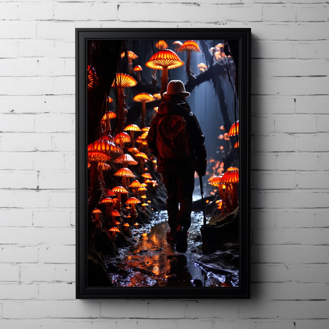 Surreal Mushroom Art Wall Art AI Generated Art Digital - Etsy