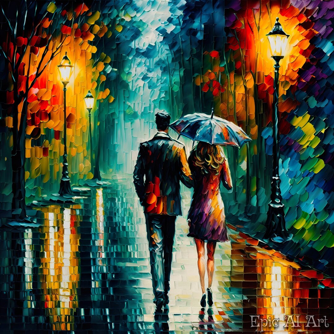 Rains Rustle, PRINTABLE, Wall Art, Digital Art, AI Art, Digital Print ...