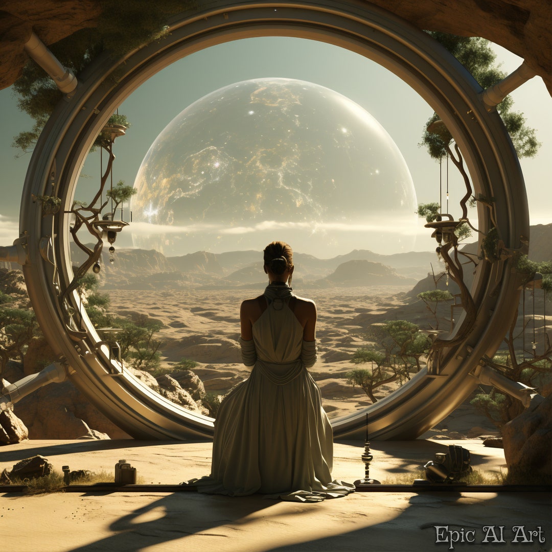 Galactic Sci-fi Art Printable Digital Art Aiart - Etsy