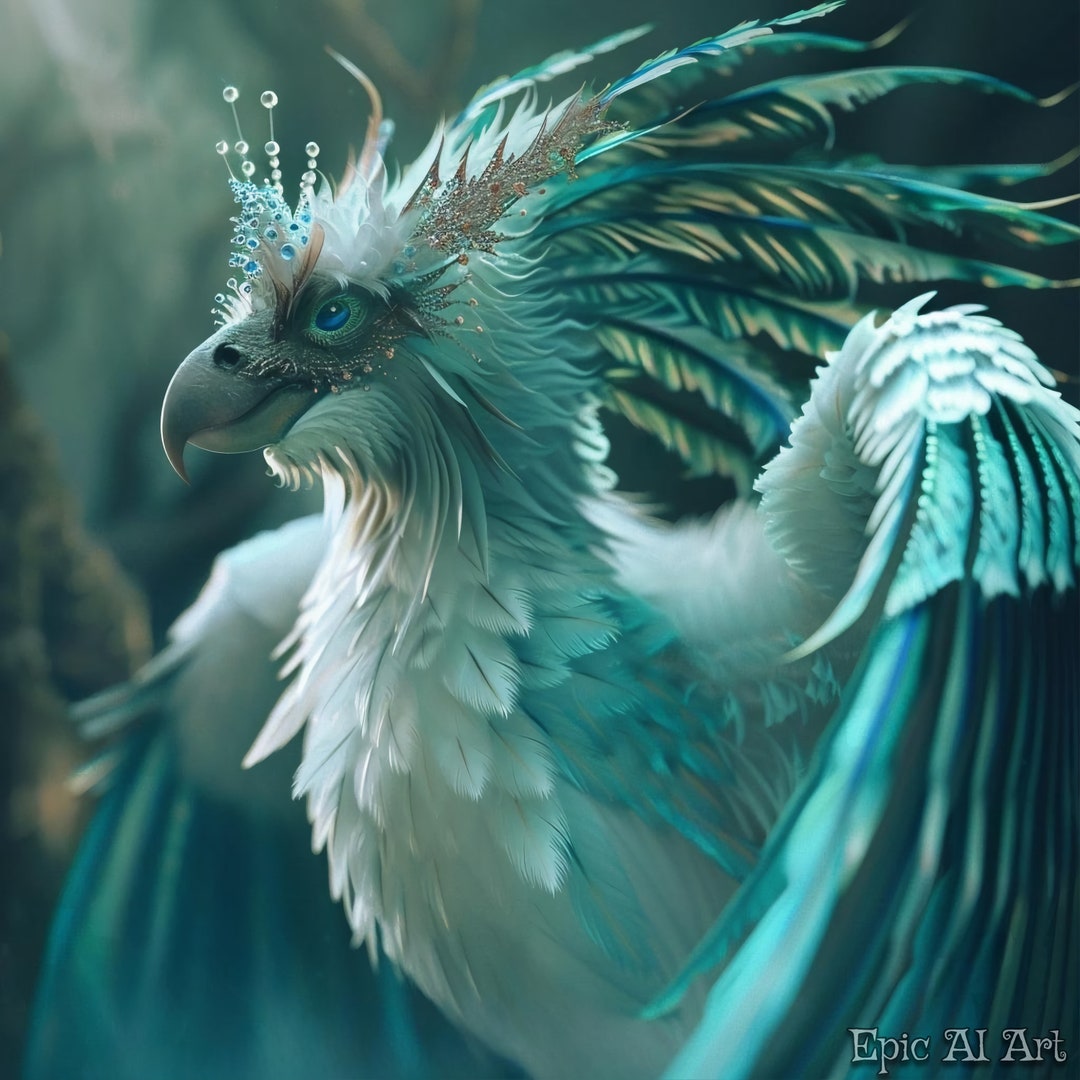 Mystic Gryphon Art Ethereal Light, Majestic Fantasy Animal, Intricate ...