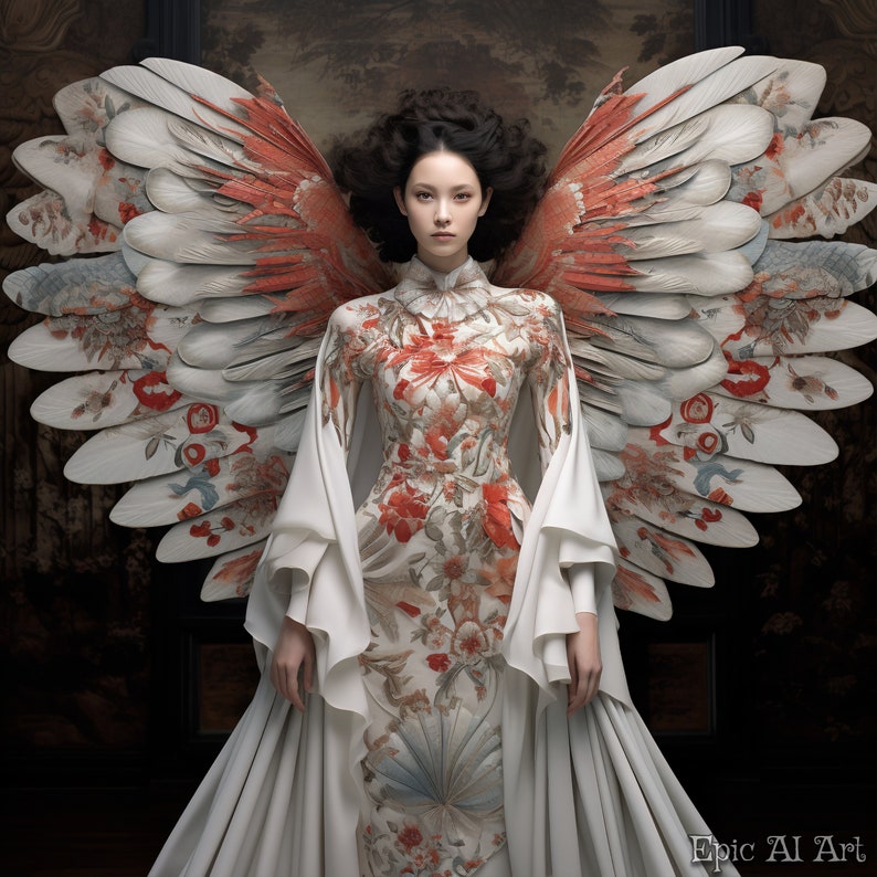 Angelic Representation of China Digital Art Print Wall Art AI Generated ...