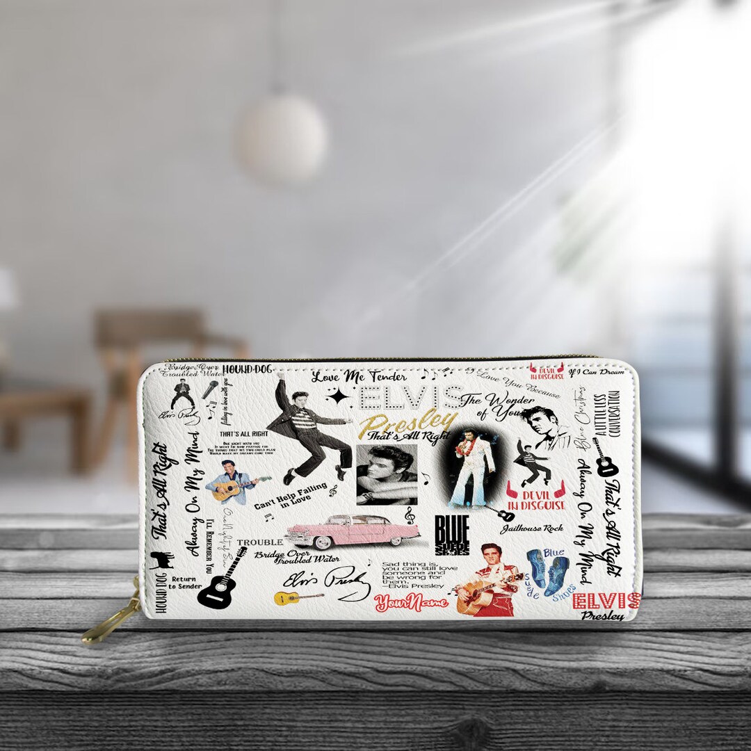 Elvis Presley Leather Wallet Elvis Presley Women Purse - Etsy Australia