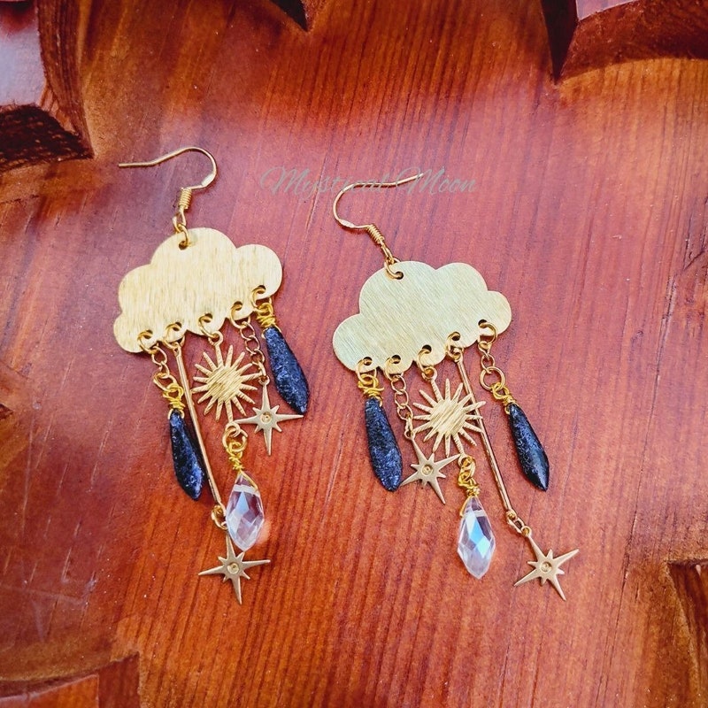 Cloud Earrings - Etsy