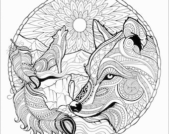Adult Coloring Page - Etsy
