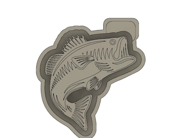 Largemouth Bass STL, Bass Stl, Bass Fishing, Bass Wall Art - Etsy