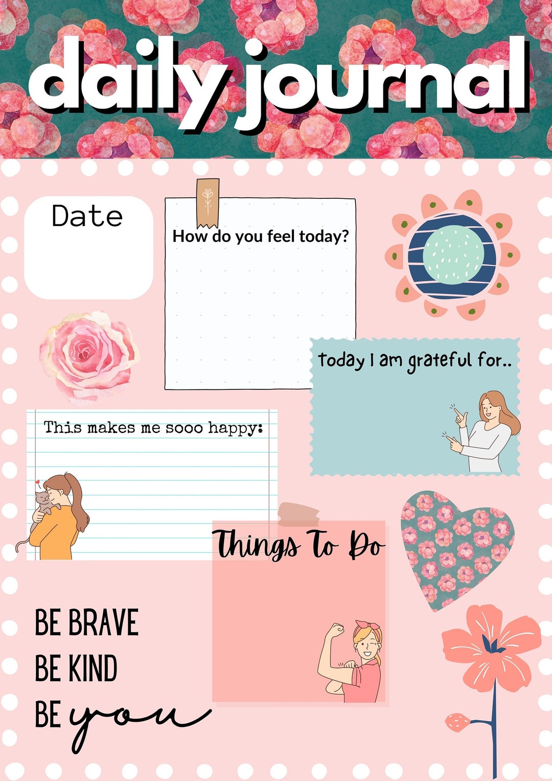 Daily Journal Kit Digital Download - Etsy
