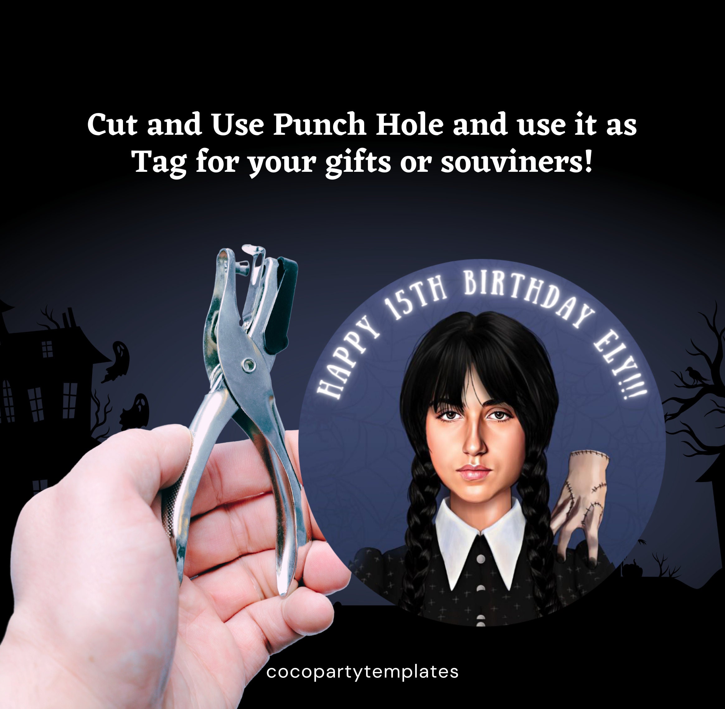 Printable Wednesday Addams Cake Toppers, Wednesday Cupcake Toppers ...