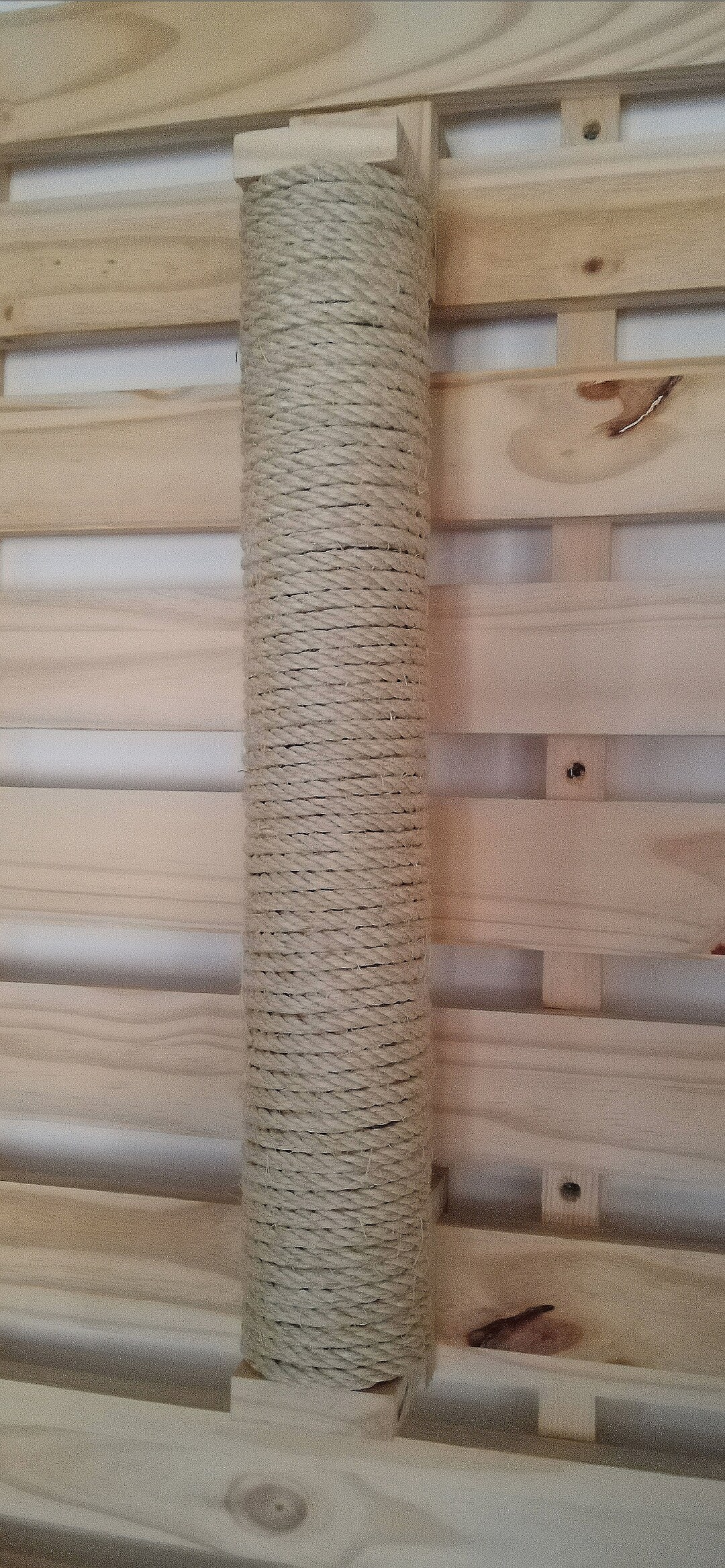Vertical Scratching Post Made of Wood, Cardboard and Sisal - Etsy