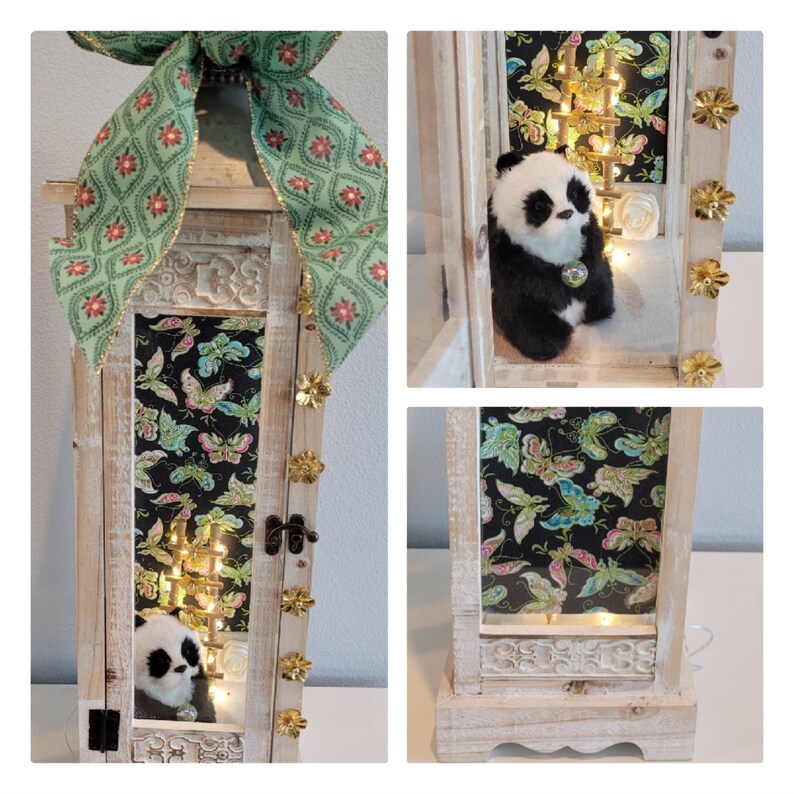 The Good Luck Panda Enchanted Lantern: Panda Bamboo Ladder - Etsy