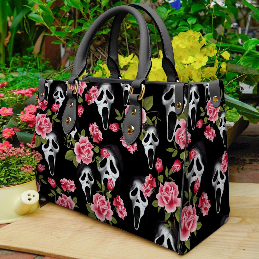 Halloween Leather Handbag Ghostface Handbag Horror Movie - Etsy