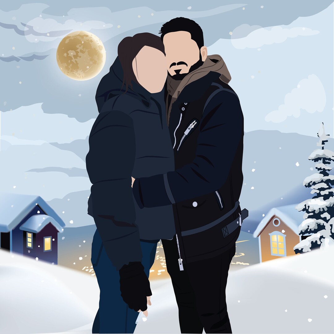 Digital Faceless Portrait | Faceless Portrait Custom | Faceless ...