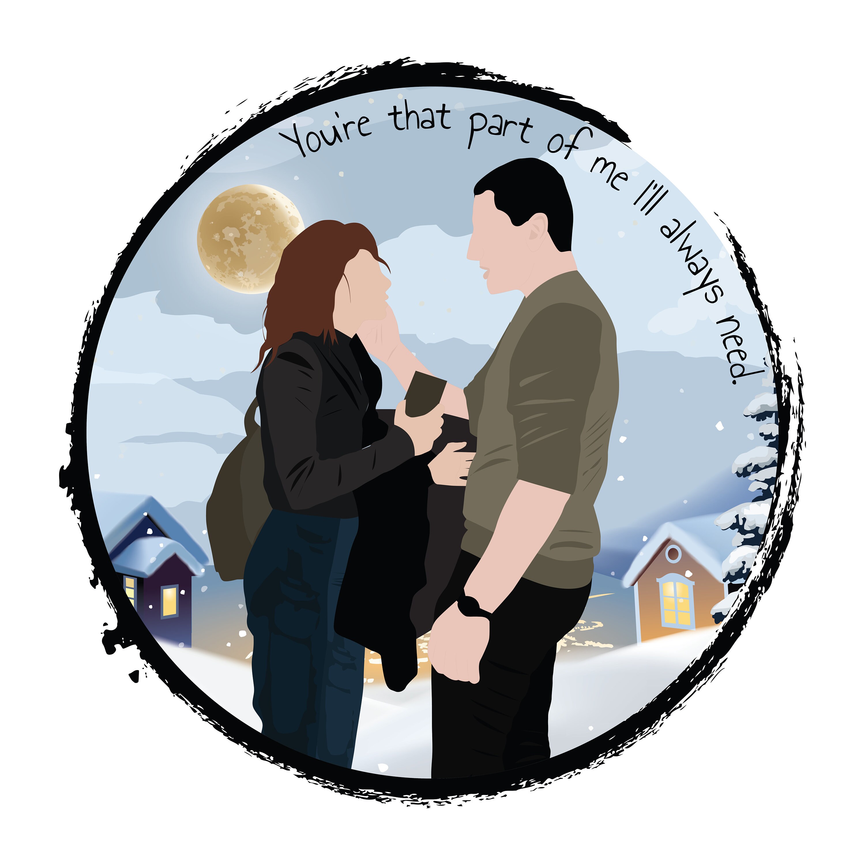 Digital Faceless Portrait | Faceless Portrait Custom | Faceless ...