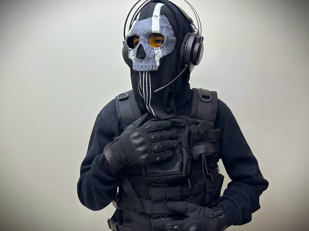 Ghost Mask V1 Non-disturbing Fabric Completely Handmade Gamer Gift ...