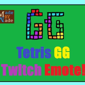 Tetris GG Twitch Emote - Etsy