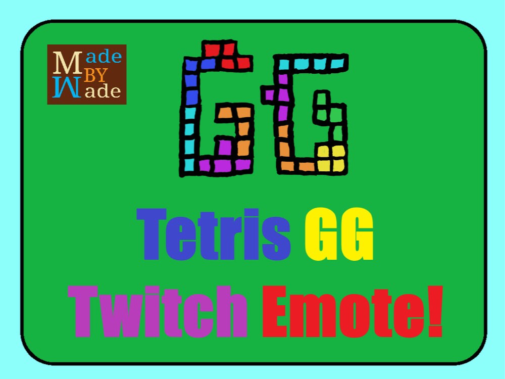 Tetris GG Twitch Emote - Etsy