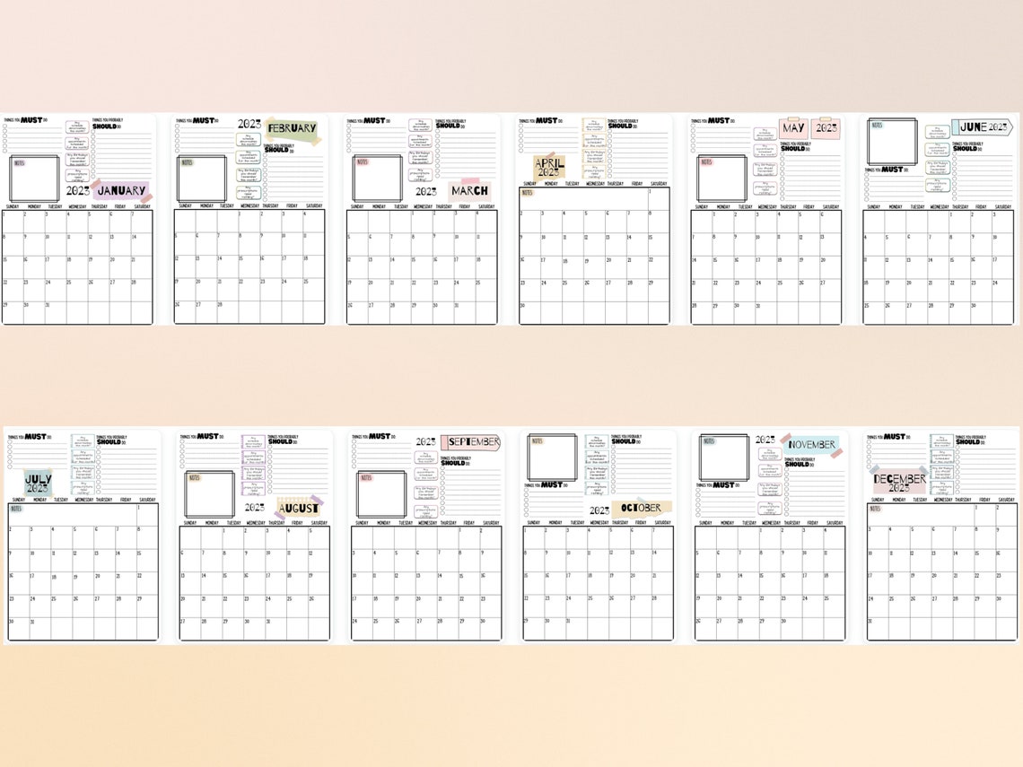 2023 ADHD Planner Printable ADHD Planner Print DWM Bundle 2023 ...