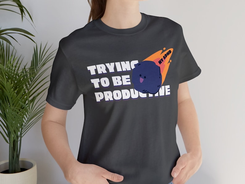 ADHD Meteor Unisex Jersey T-shirt Funny ADHD Shirt ADHD Humor Sarcastic Tee Humorous Tshirts ...