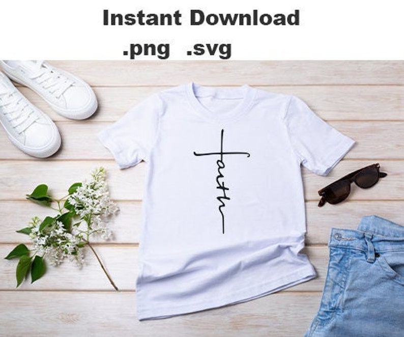 Faith Cross Instant Download - Etsy