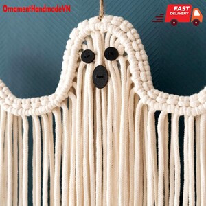 Halloween Decor, Macrame Halloween Ghost, Rope Ghost, Halloween Ghost ...