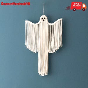 Halloween Decor, Macrame Halloween Ghost, Rope Ghost, Halloween Ghost ...