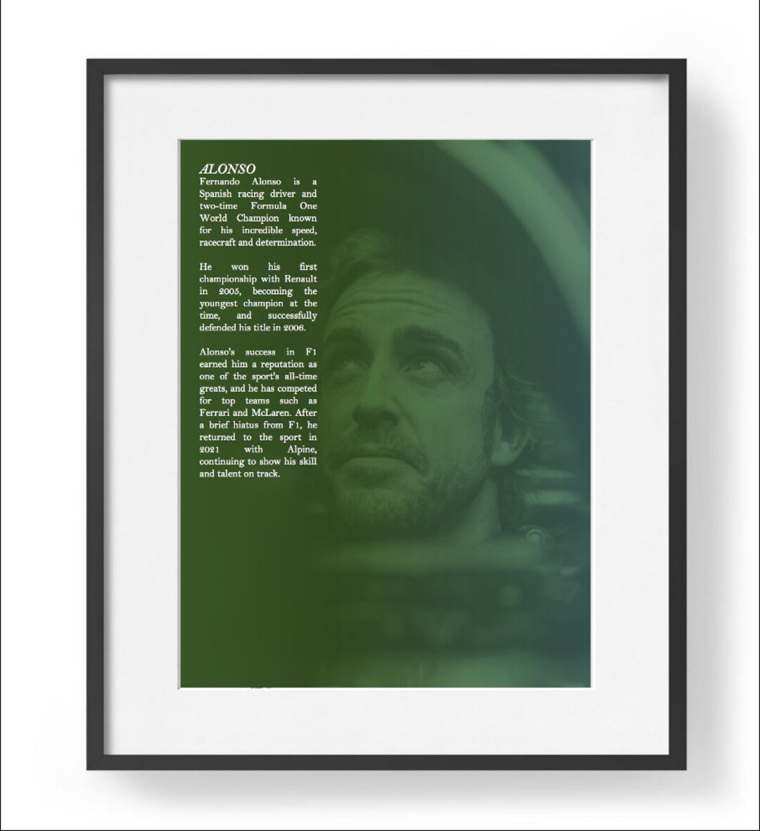 Fernando Alonso Poster - Digital Download Print - Etsy