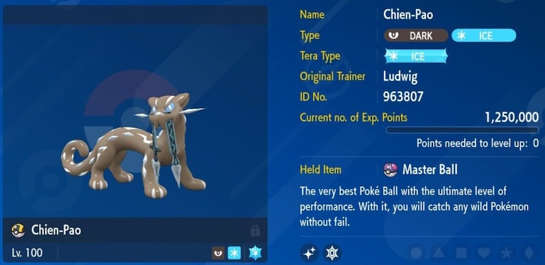 CHIEN-PAO SHINY 6IV Rare Pokémon Scarlet and Violet Instant Delivery - Etsy
