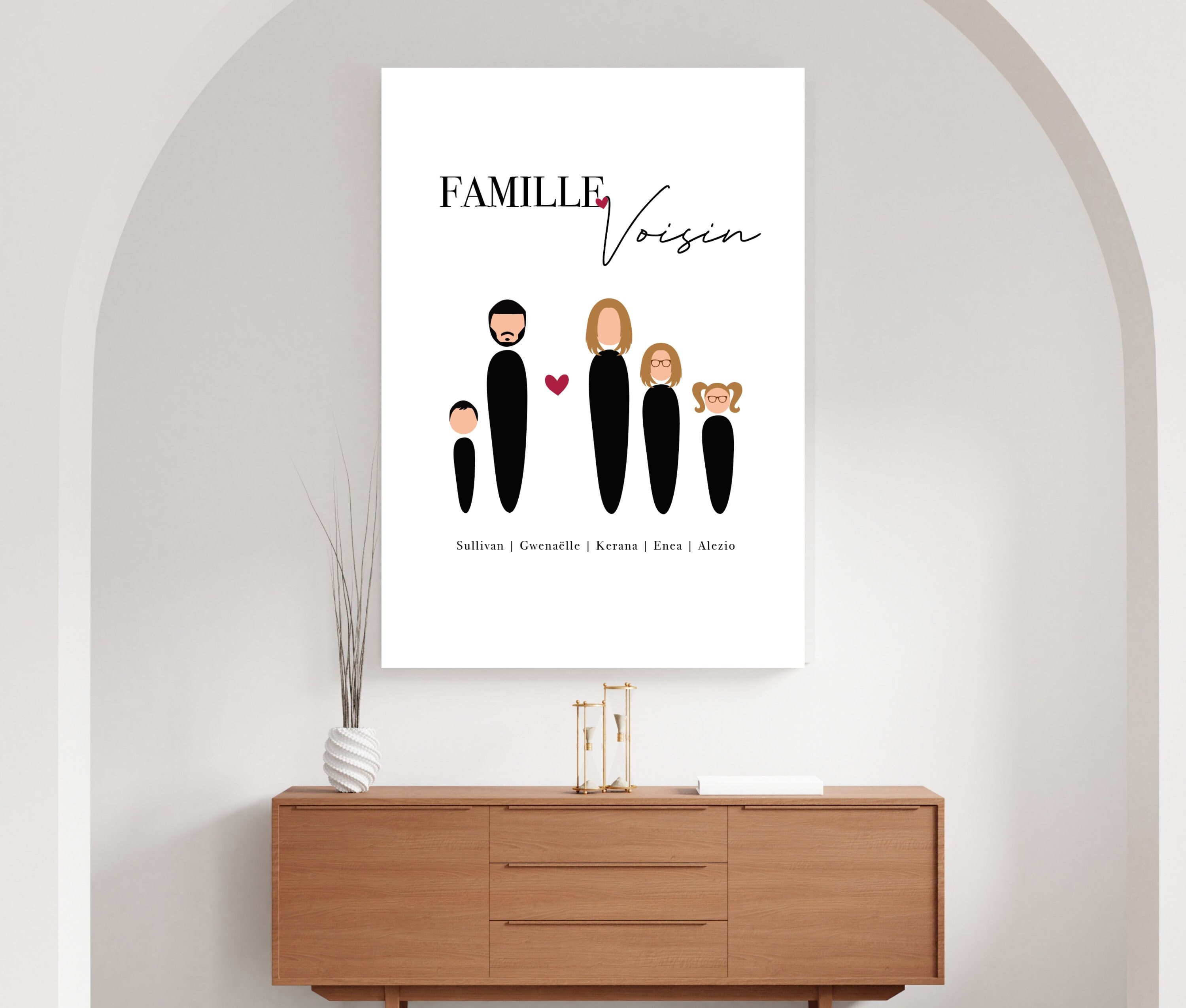 Personalized Family Poster Couple Gift Idea Valentine's Day Family ...
