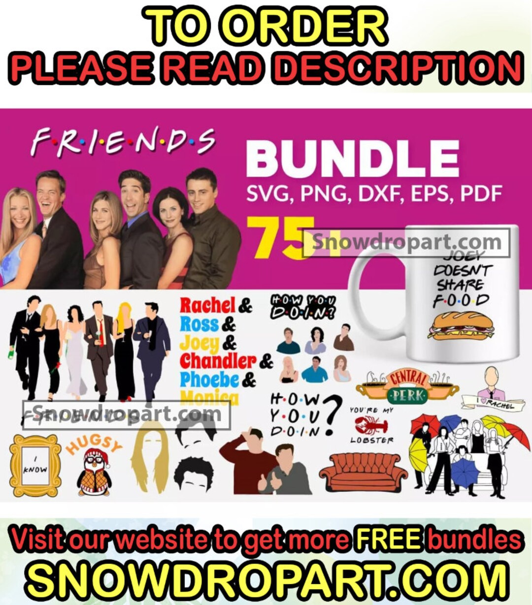 75 Friends Svg Bundle Friends Cut Files Pivot Friends Svg - Etsy