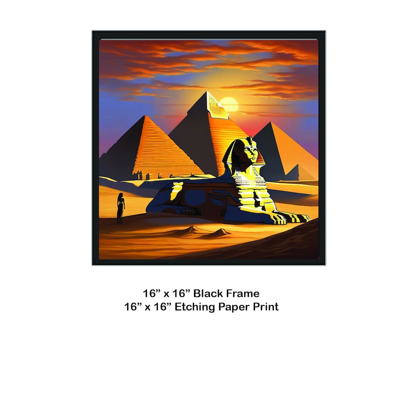 Sphinx and Pyramids Version 2 - Etsy
