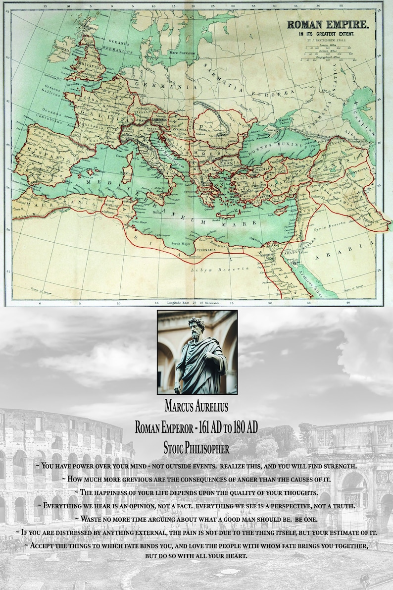 Marcus Aurelius Stoic Poster - Etsy