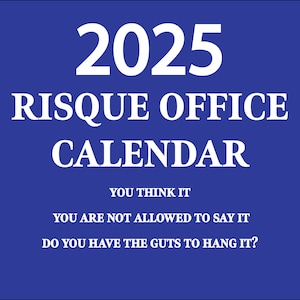 2025 Office Risque Calendar - Etsy