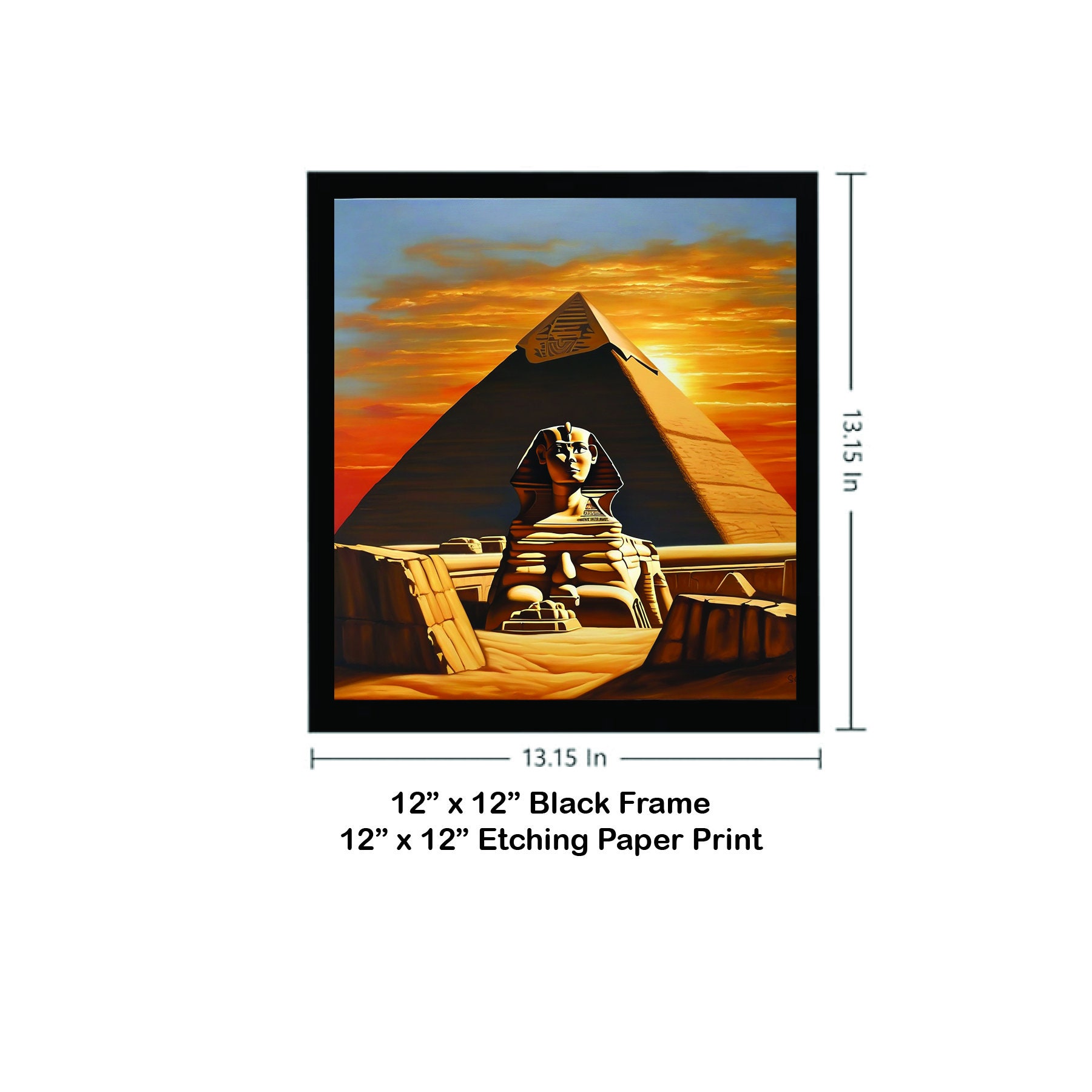 Sphinx and Pyramids Version 1 - Etsy