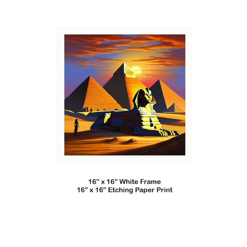 Sphinx and Pyramids Version 2 - Etsy
