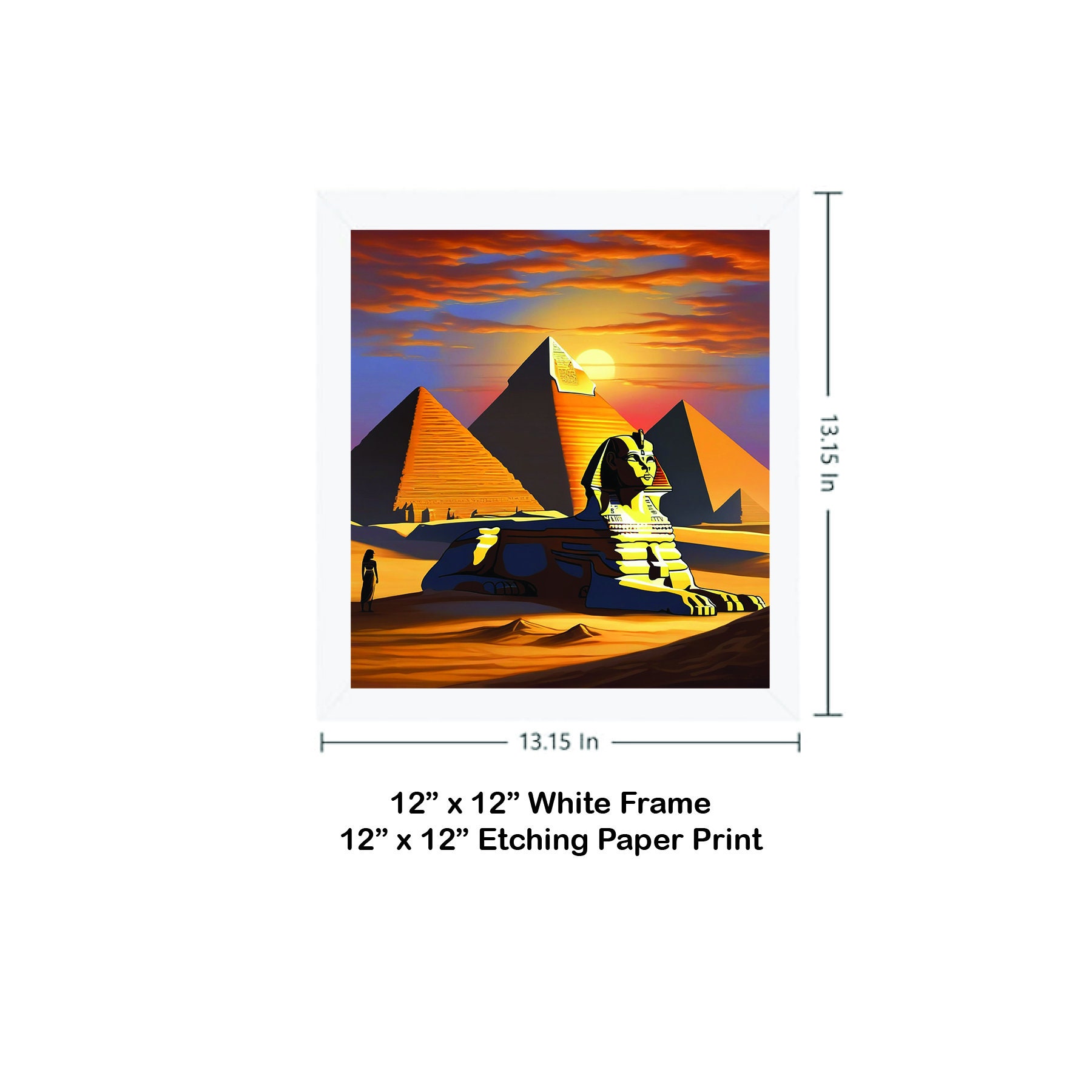 Sphinx and Pyramids Version 2 - Etsy