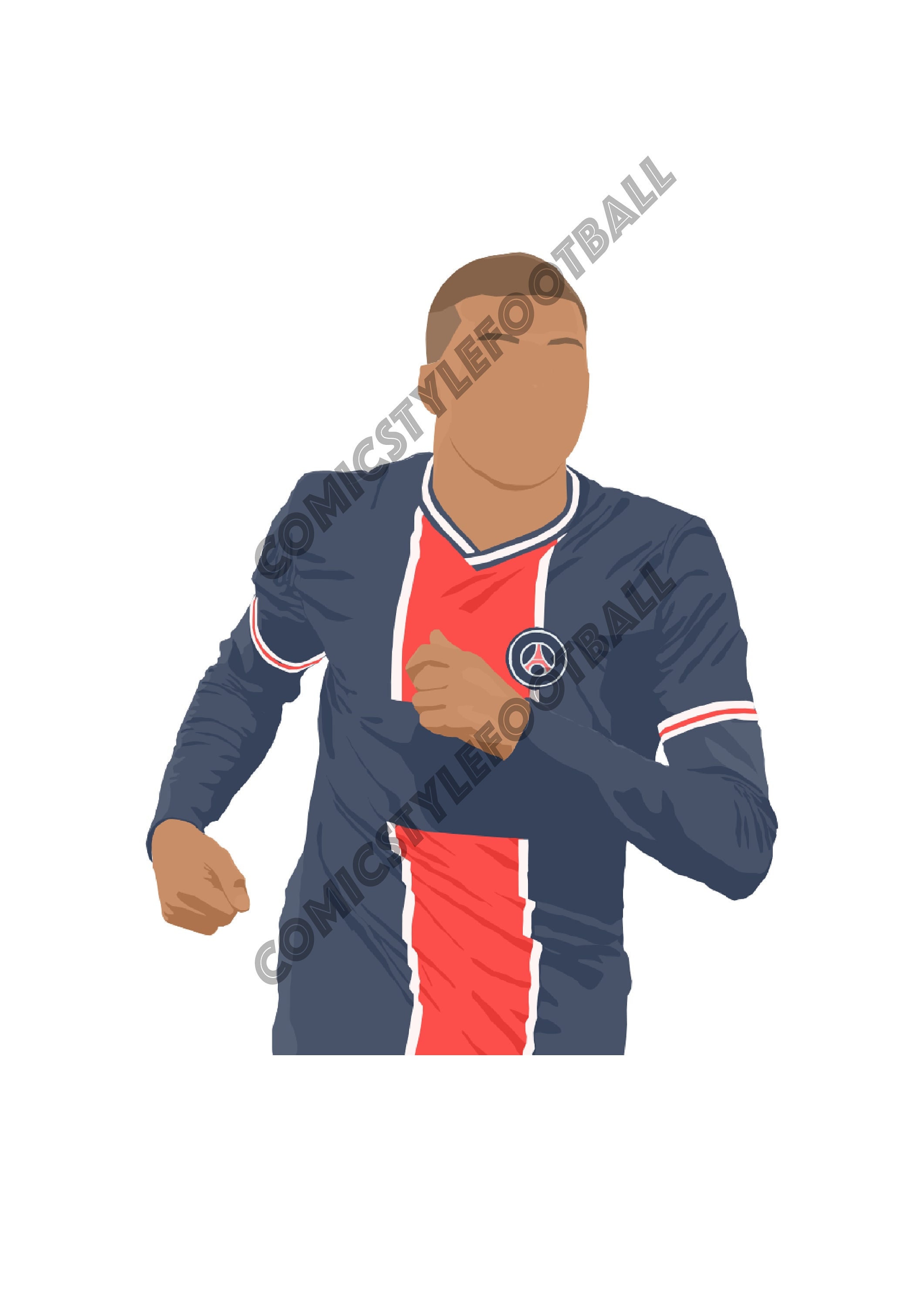 Kylian Mbappe I PSG I Digital Print I Wall Art I Printable - Etsy