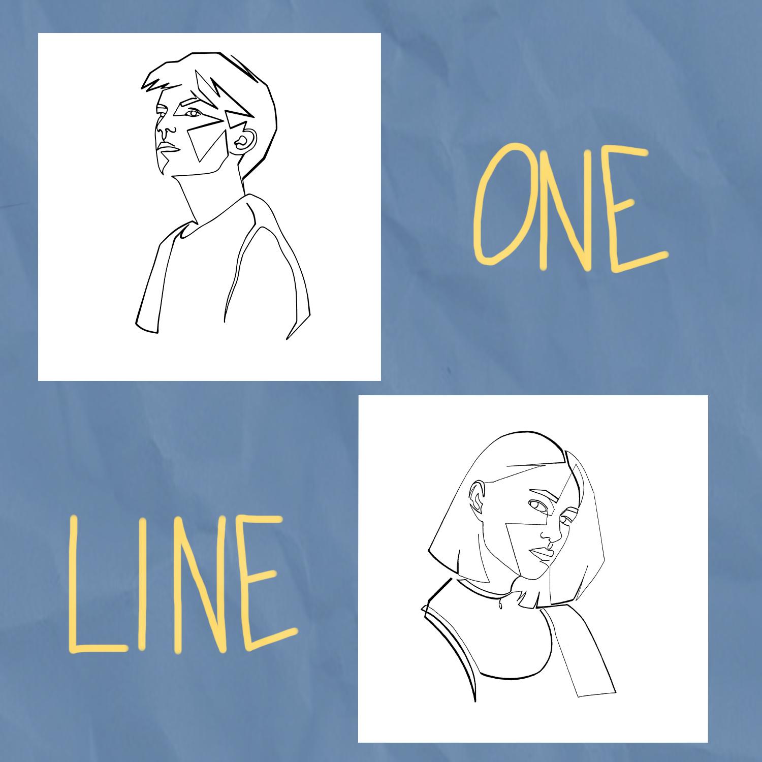 Digital Custom One Line Picture | Personalised Portrait From Photo - Etsy