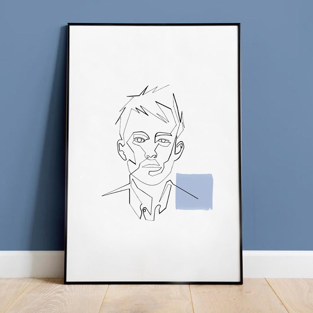 Thom Yorke One Line Digital Portrait | Radiohead Printable Poster - Etsy