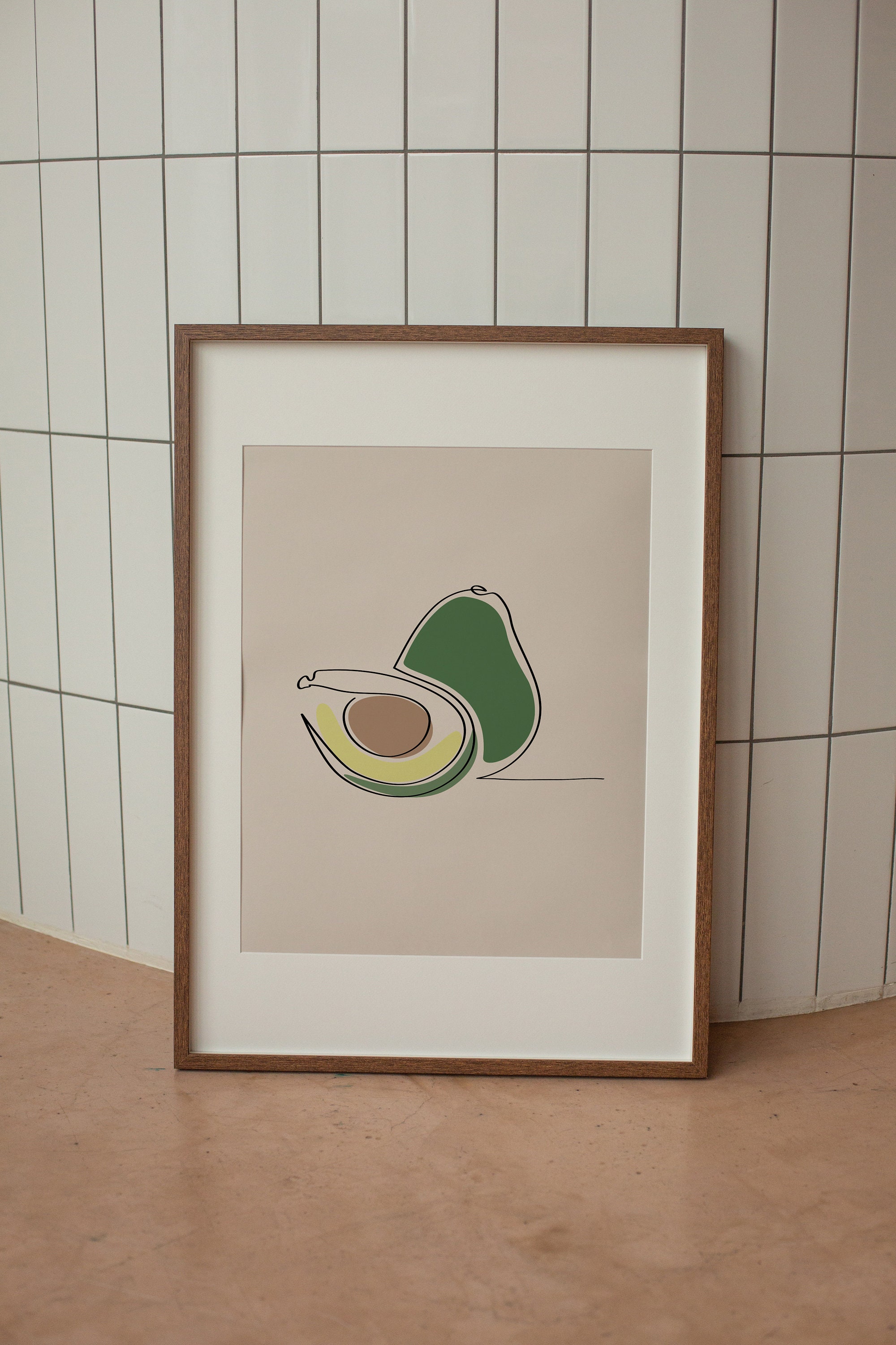 Avocado Digital Art One Line Drawing | Healthy Food Printable Poster - Etsy