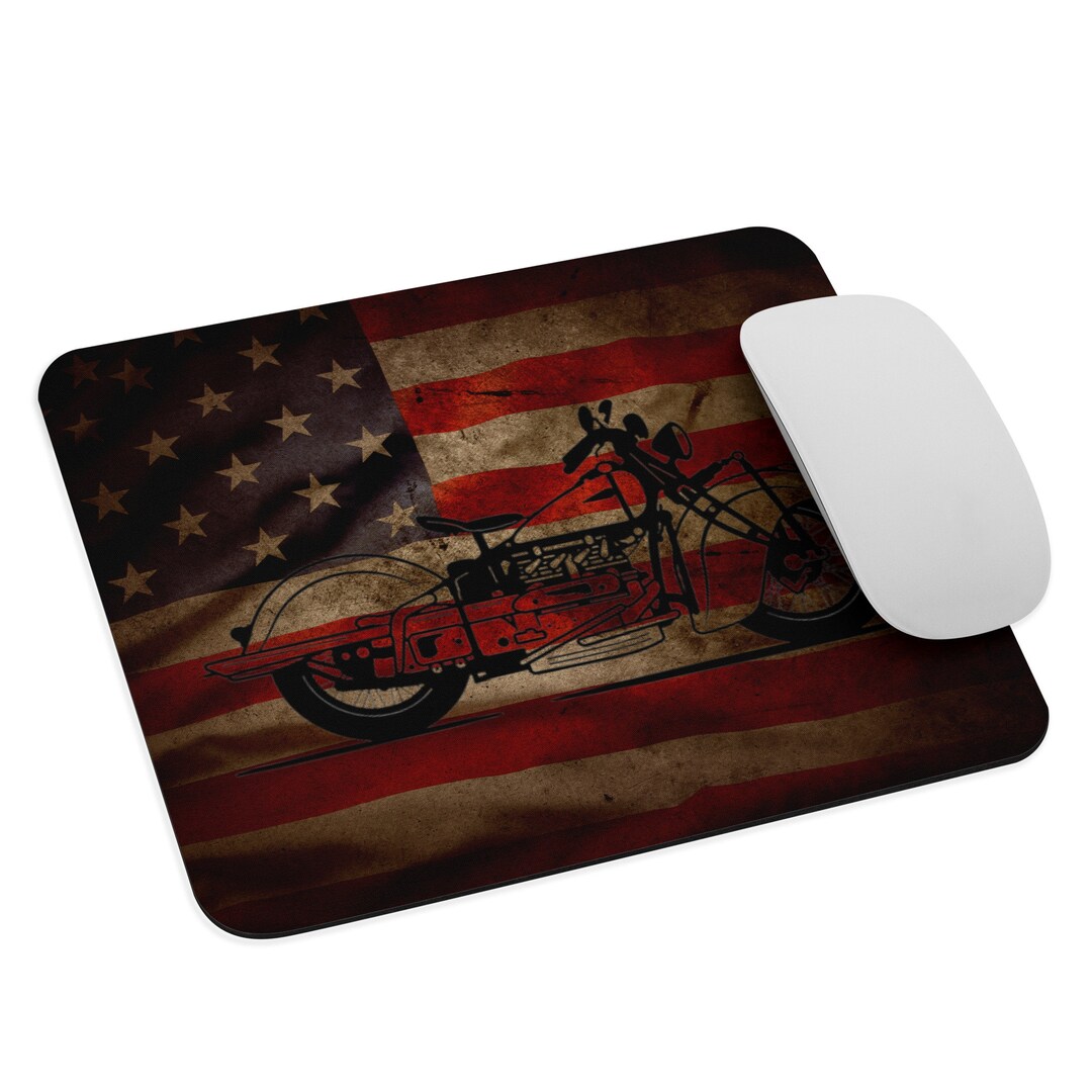 American Pride Indian Motorcycle Mouse Pad - Etsy