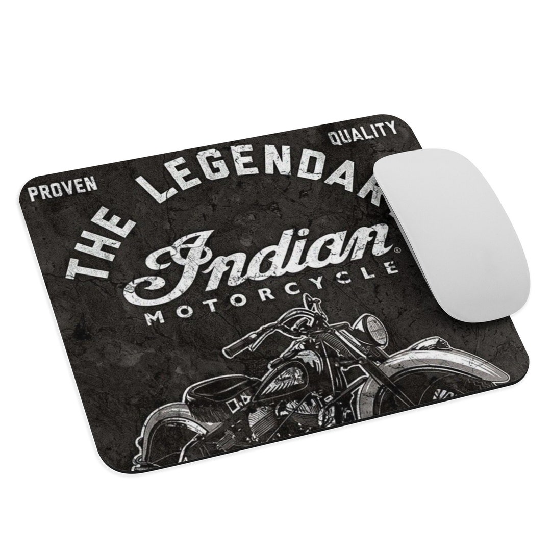 The Legendary Indian Motorcycle Mouse Pad - Etsy