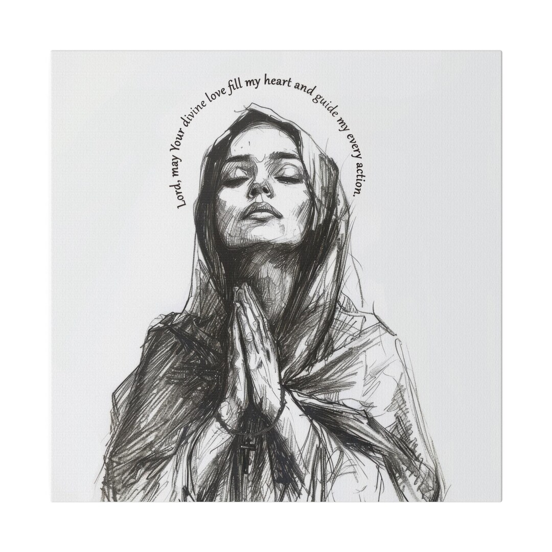 Divine Devotion / Devoción Divina Religious Canvas Wall Art Original ...