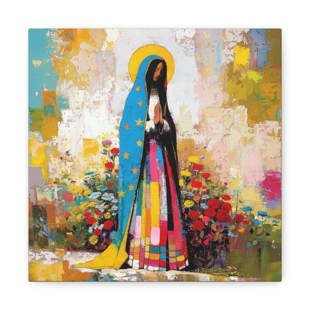 Virgin of Guadalupe Art Print: Colors of Devotion, Religious Decor - Etsy