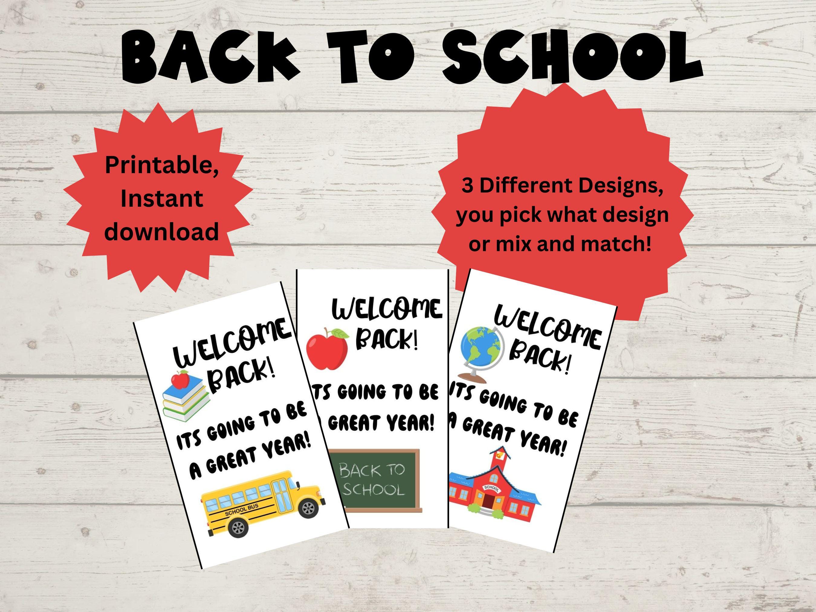 Back to School Printable Tag - First Day Tag - Teacher Tag - Student ...