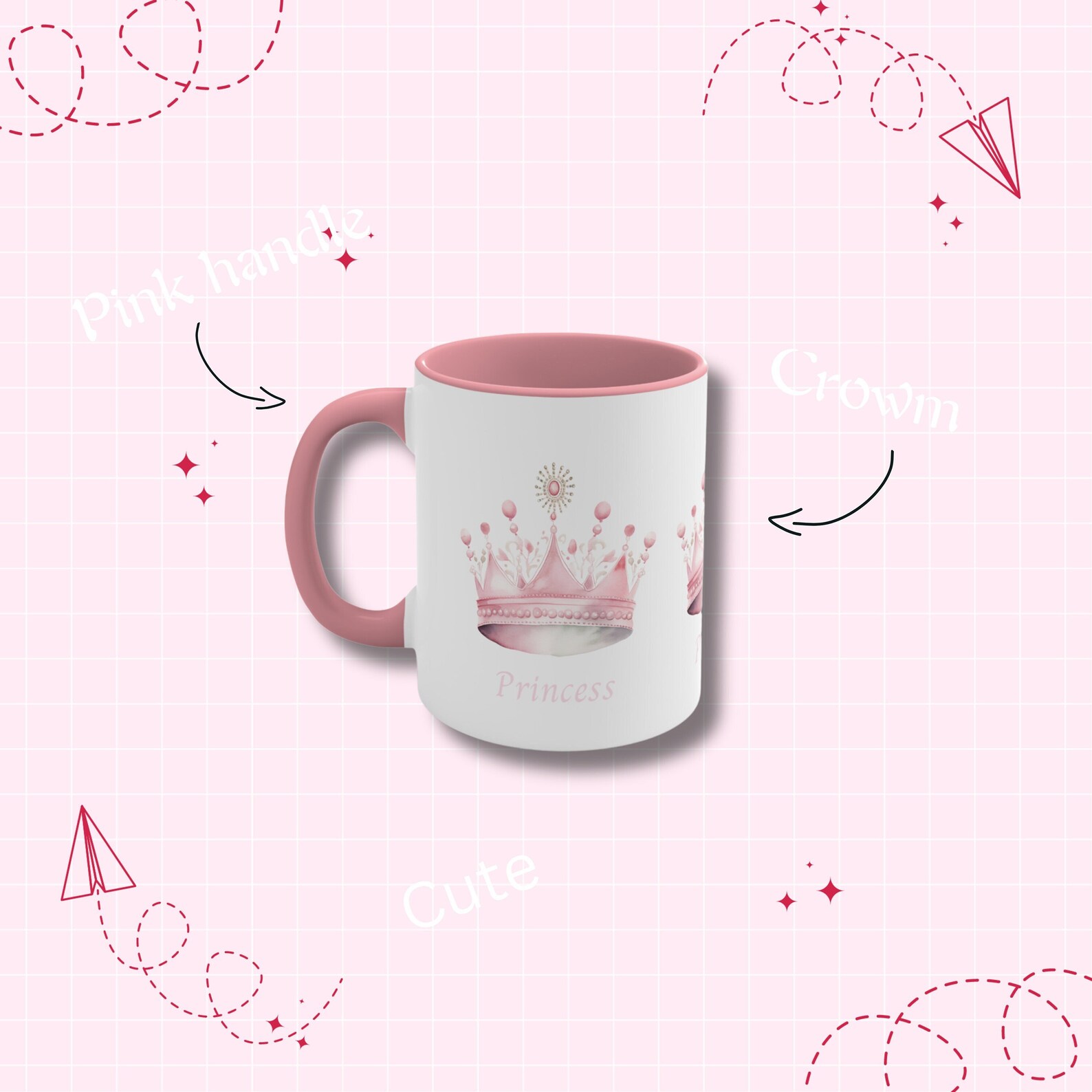 Princess Coffee Mug, Valentines Mug, Coquette Mug, Coffee Mug With ...