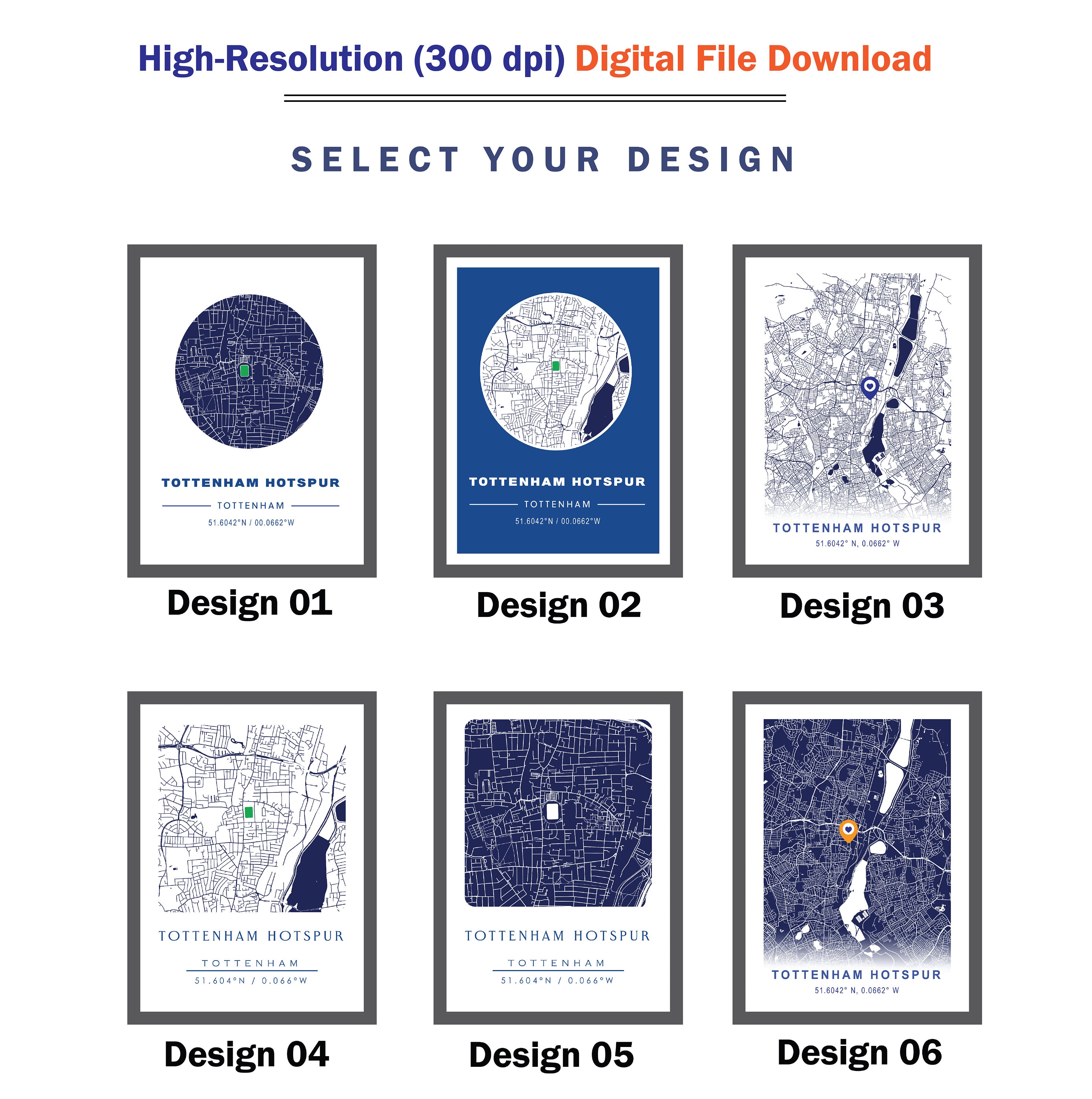 Tottenham Hotspur Stadium Poster (digital File Download), Tottenham FC ...